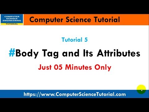 Body Tag in HTML