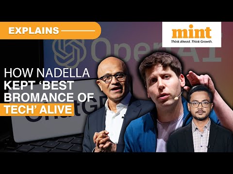 How Satya Nadella Kept The ‘Best Bromance Of Tech’ Alive | Watch | Mint ...