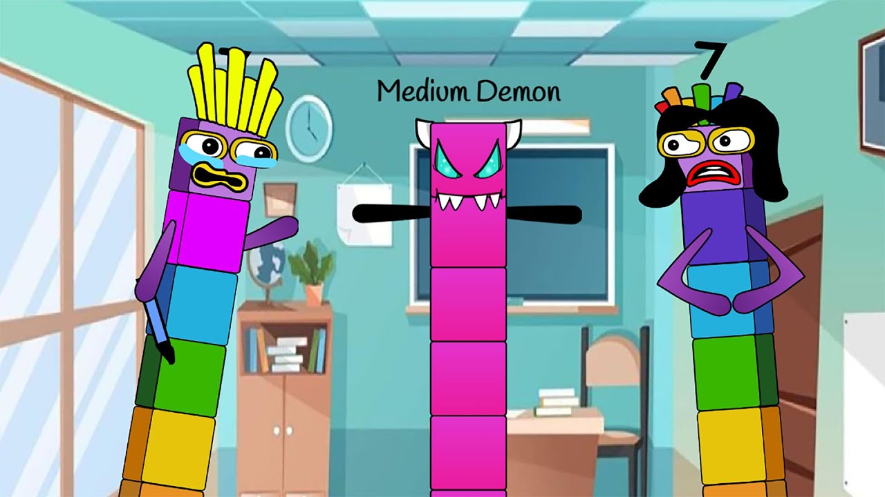 DifficultyBlocks vs Numberblocks Crying while doing homework 2025! @phobiablocksstudio