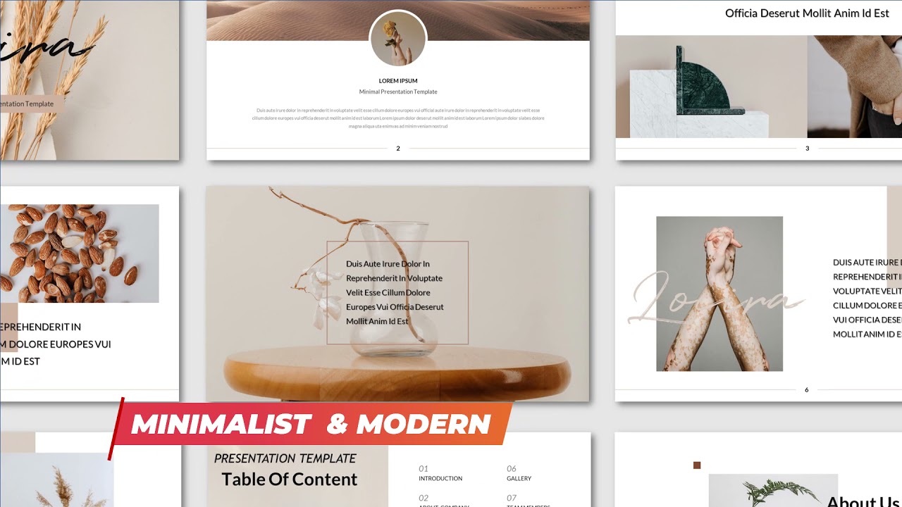 The Best Minimal Presentation Template