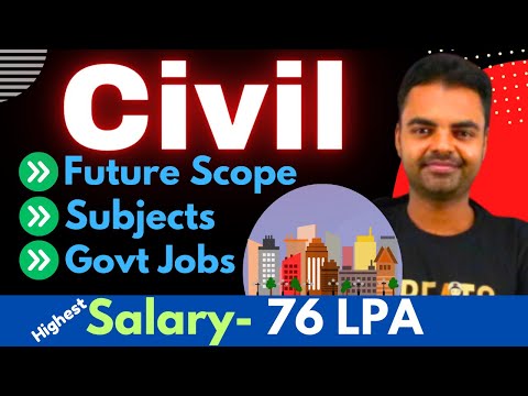 Civil Engineering Course Details Hindi, Scope in India Salary Syllabus #btech #civil #govtjobs