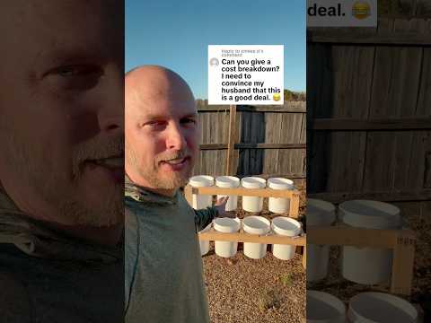 How much does it cost for a vertical bucket garden #diy #garden #growyourownfood
