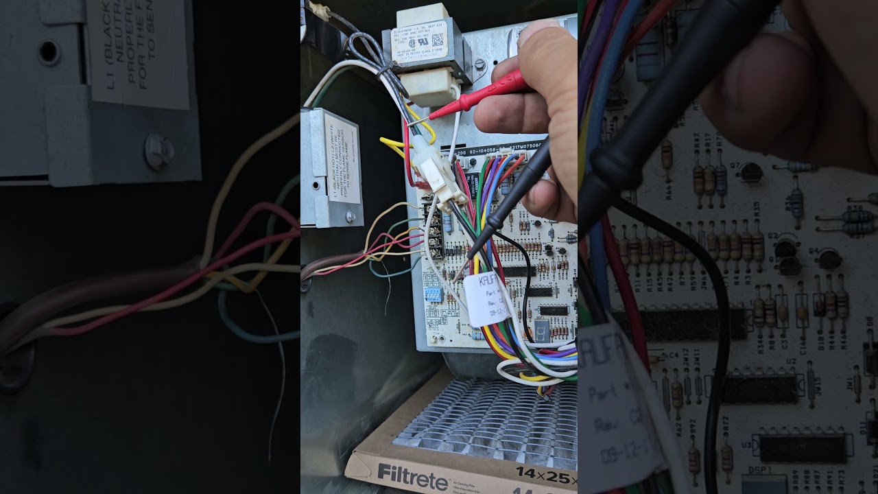 missing 24 volt from the furnace #diy #hvachacks #electrical #electricheat #electrician #hvac