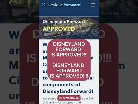 DISNEYLAND FORWARD IS APPROVED!!!! #disney #disneyland #dlr #dvc #fypシ #fyp #shorts #thefuture