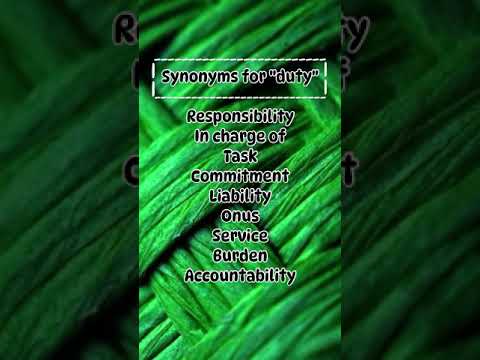 Synonyms for “duty’’#ielts #english #vocabulary #instagram #instaviral