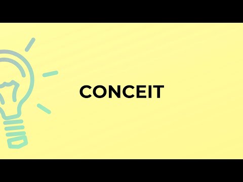 What is the meaning of the word CONCEIT?