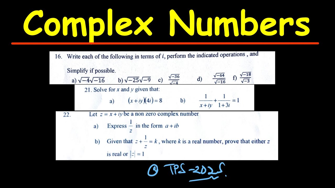 Complex Numbers explained