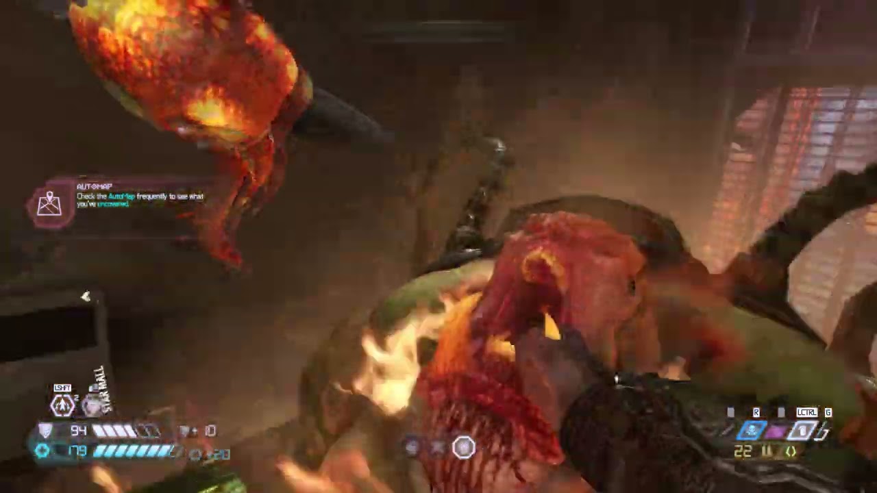 doom eternal - cyber mancubus technique.