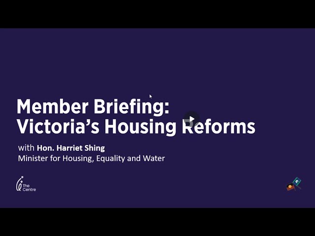 Member briefing: Social housing in Victoria - Centre for Excellence in ...