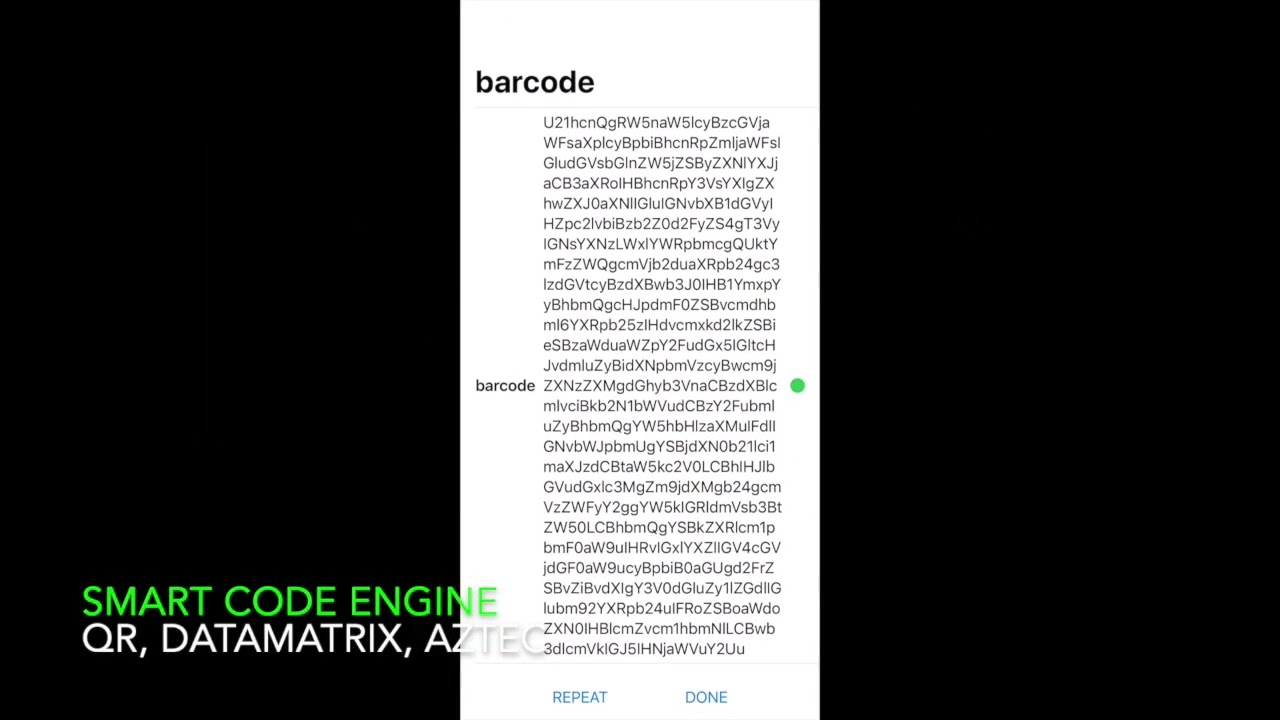Smart Code Engine turns your device into an intelligent barcode scanner