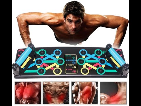 Coriver 9 en 1 Push Up Rack Board, Pliable Push-up Stands Bracket Board System Workout Board Gym