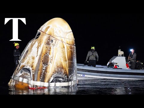 NASA SpaceX Crew-8 astronauts splash down off Florida coast