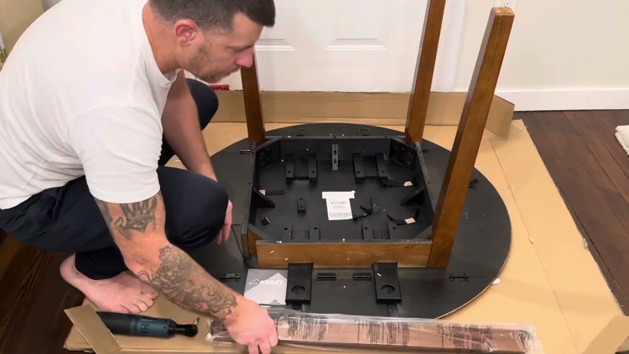 Unboxing & Assembling the Signature Design by Ashley Berringer Dining Room Table