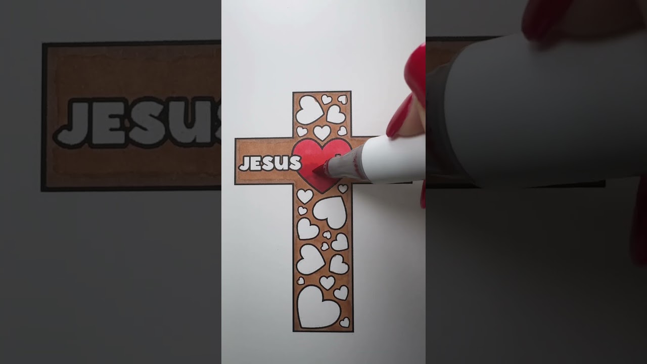 Coloring ❤️ #coloring #colouring #colorwithme#coloringasmr #jesus