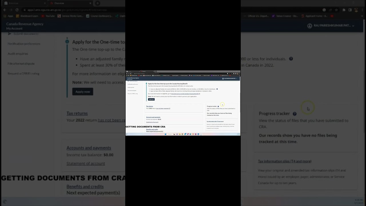 How to Download Documents From CRA for Tax Filing 2023 #shorts