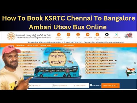 How To Book Chennai To Bangalore KSRTC Bus Online | KSRTC Bus Ticket Online Booking | Ambari Utsav