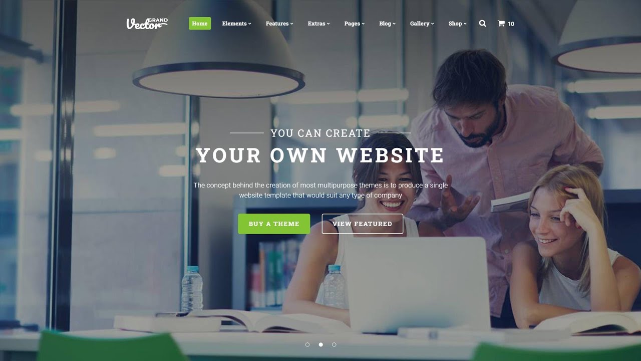 Grand Vector - Web Design Studio HTML5 Website Template by ZEMEZ - 58530
