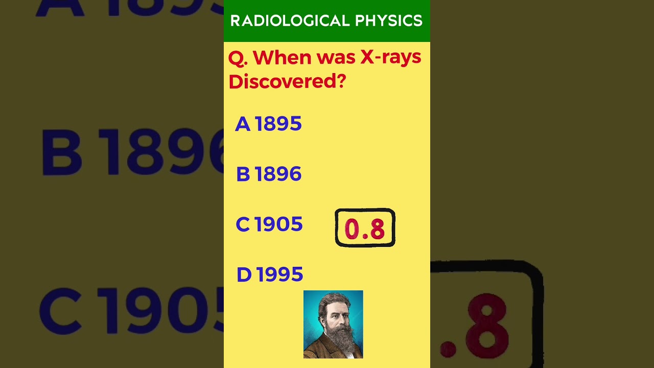 X-ray Quiz | X-rays Discovery | W. C. Roentgen