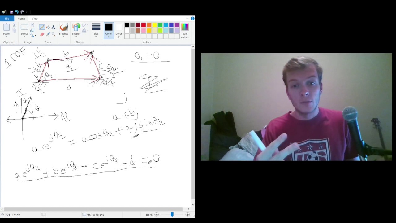 Vector Loop Method - Four Bar Linkages