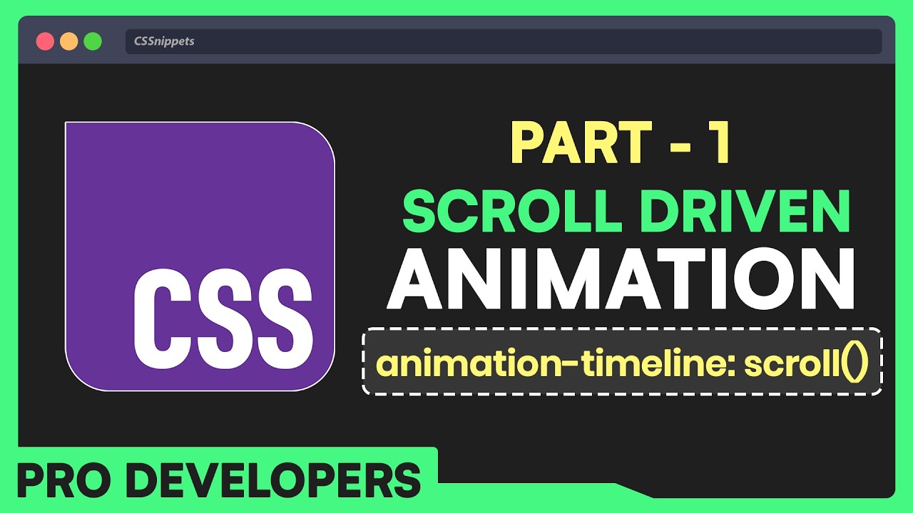 CSS Reading Progress Bar Using Scroll-Driven Animations | animation-timeline: scroll()