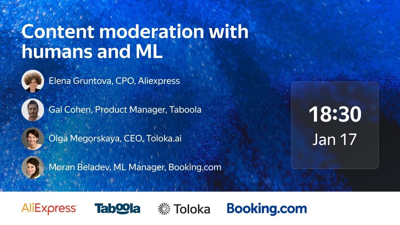 Content moderation with humans and ML