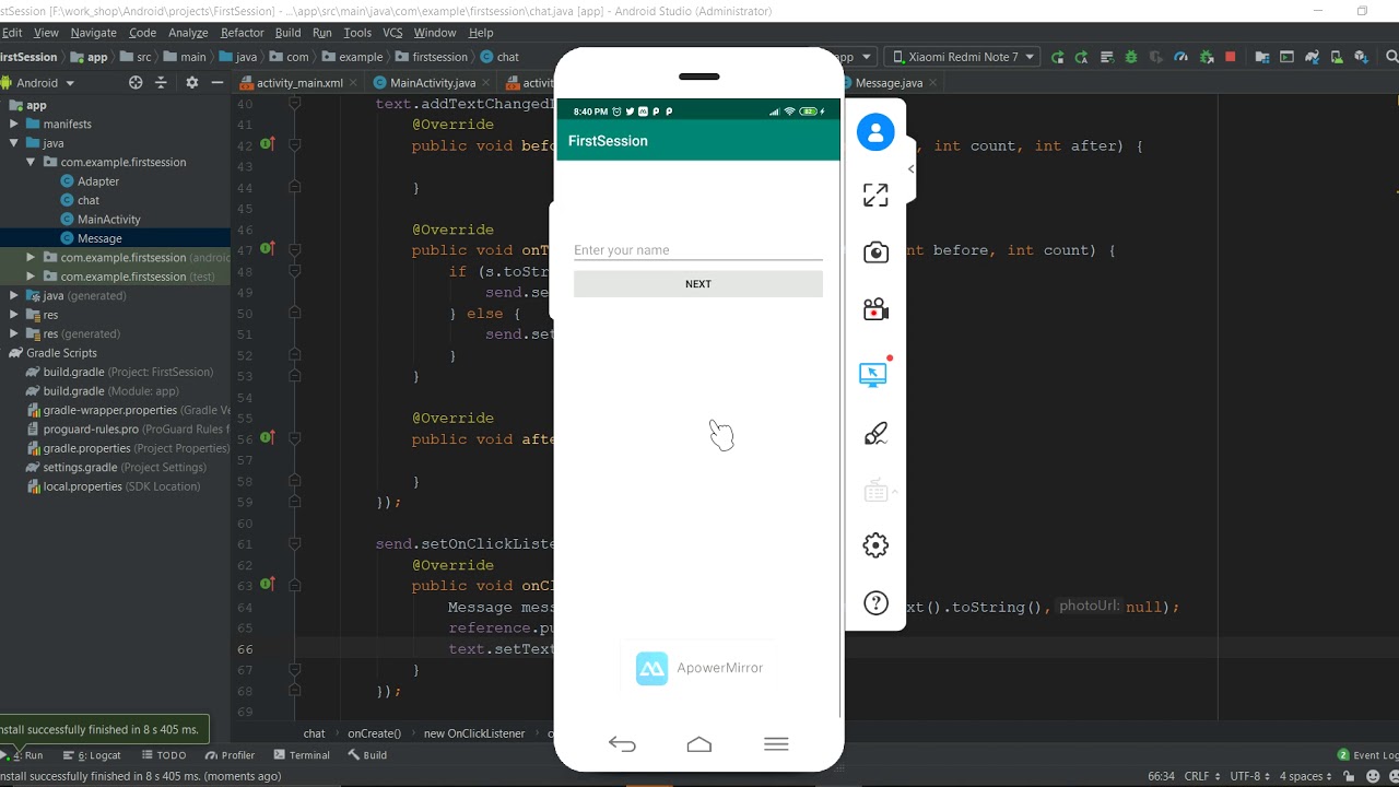 android chat app (Code 2)