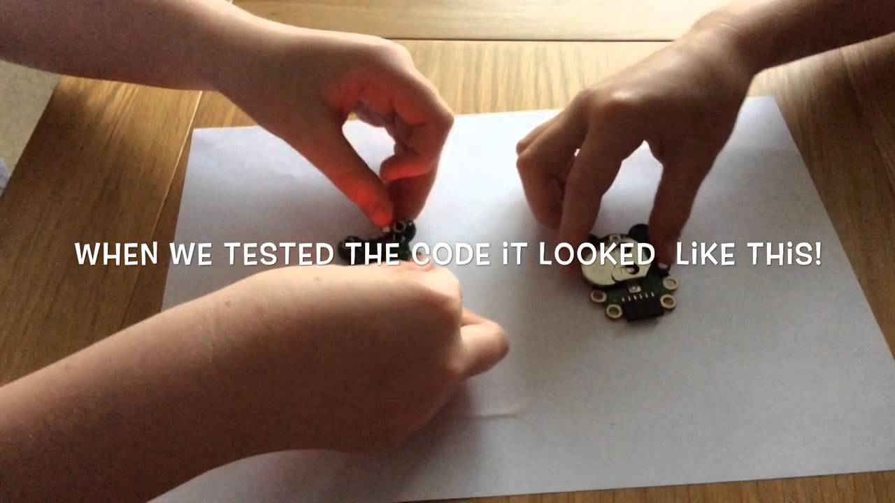Explaining learning about light using Codebug