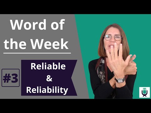 How to pronounce reliable & reliability