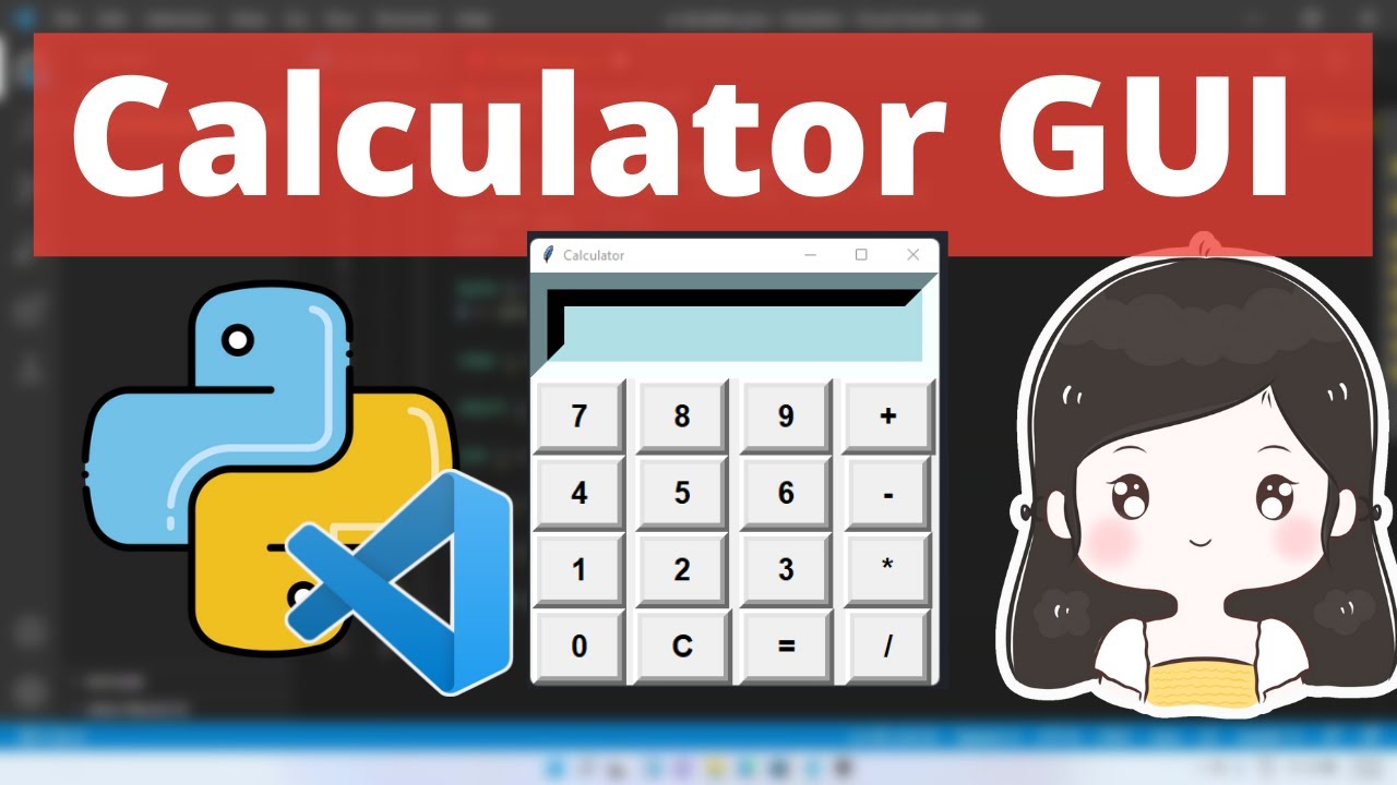 Python Calculator with GUI using Tkinter in Visual Studio Code