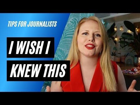 TIPS FOR JOURNALISTS: advice for tv broadcasters & journalism students