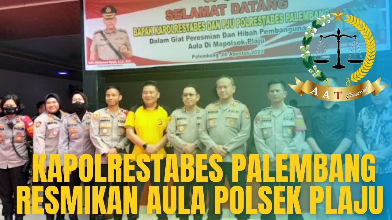 Kapolrestabes Palembang Resmikan Aula Polsek Plaju || Covid 19 Waspada