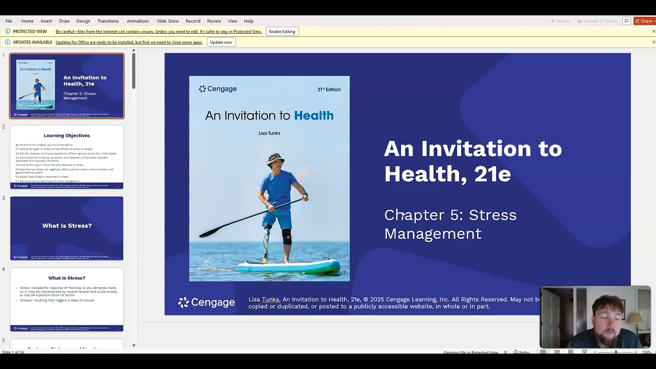 HEA 110 - Module 4 - Chapter 5 -  Stress Management