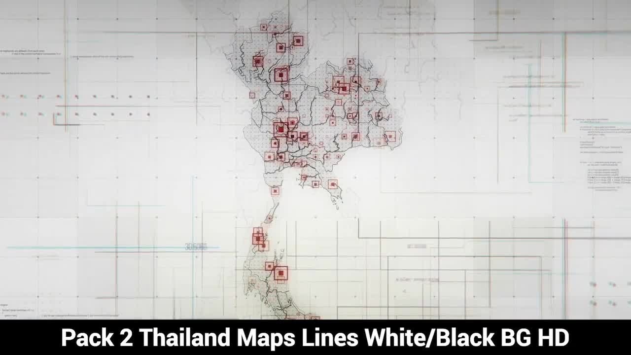 Thailand Maps Motion Graphics