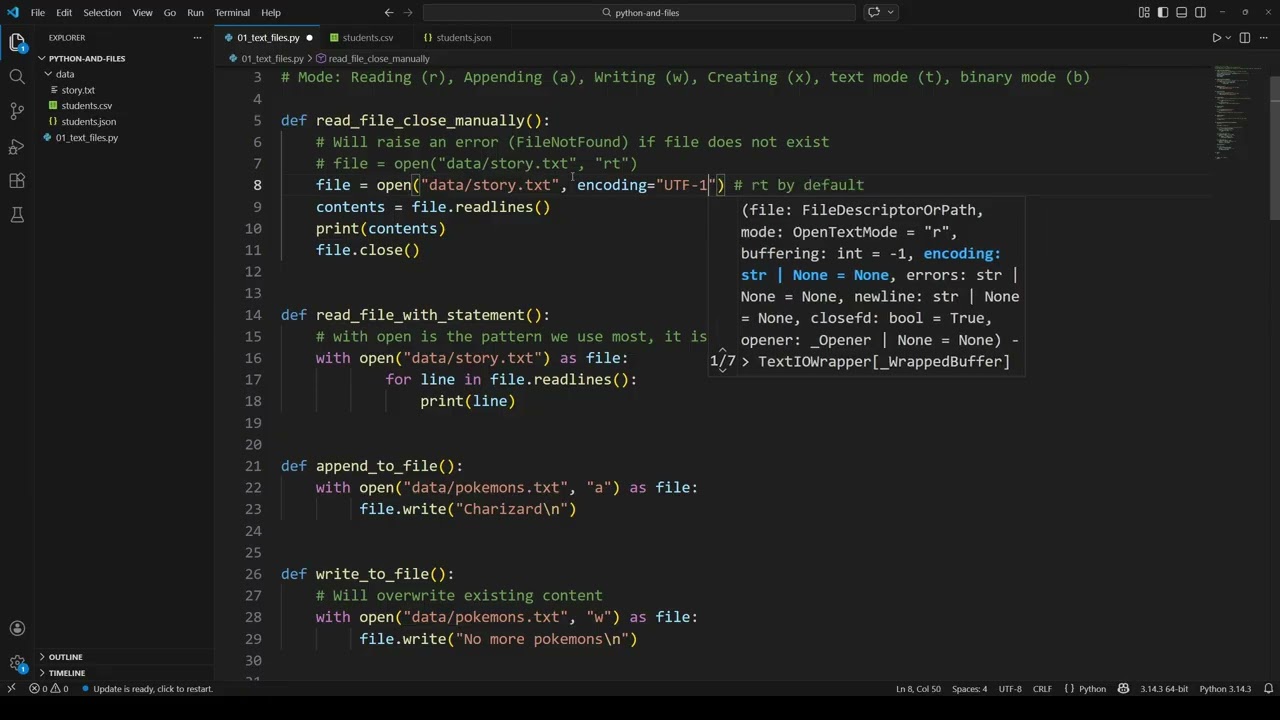 Python for AI - Week 4.10 - File Handling: Encoding Basics