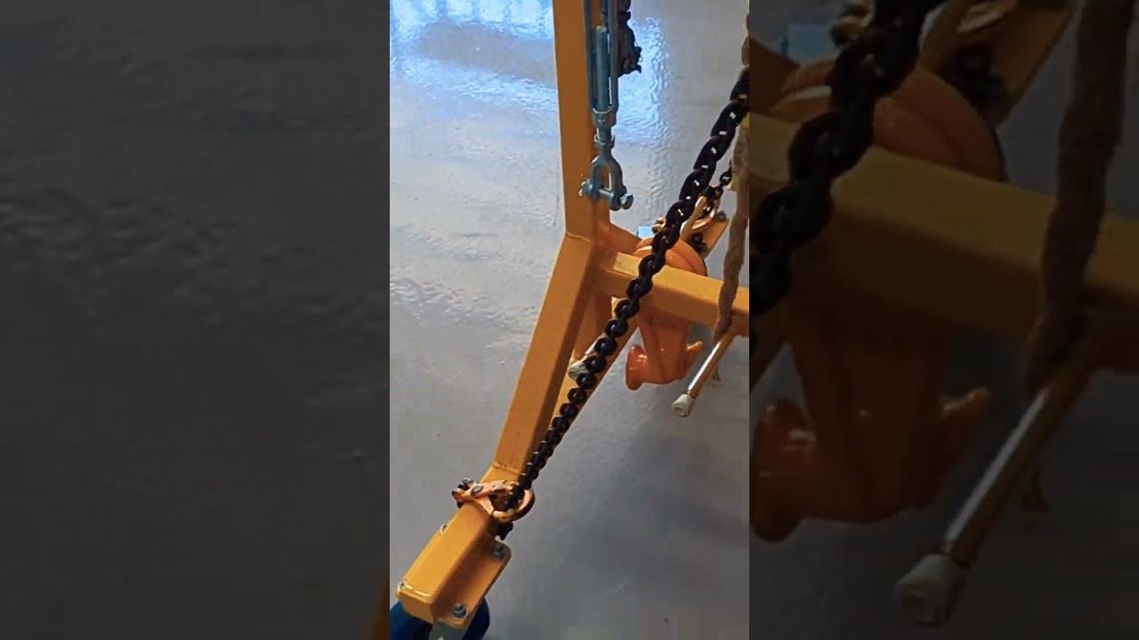 double shackle for spreader bar, rigging 4 point load #cranes #rigging #construction #mines