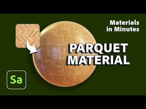 Create a Parquet Material in Substance 3D Sampler | Materials In Minutes #1 | Adobe Substance 3D