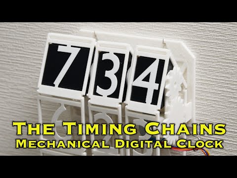 The Timing Chains - Mechanical Digital Wall Clock by shiura - Thingiverse