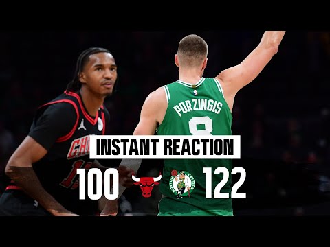 INSTANT REACTION: Kristaps Porzingis dominates, Celtics cruise to win over Bulls