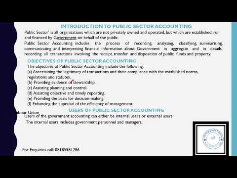 Public Sector Accounting 1