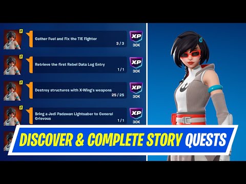 Fortnite All Discover and complete Story Quests - How to Complete Found Story Quests Challenges
