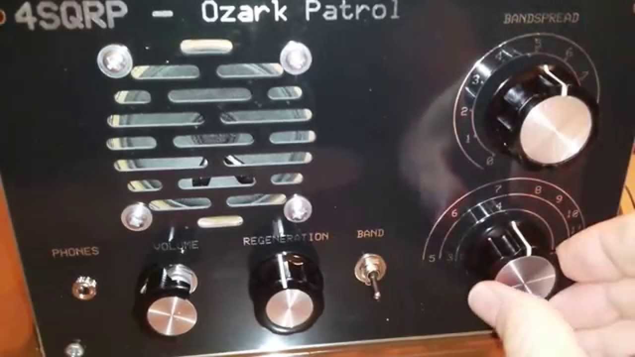 4States QRP Regen Receiver Kit - Tuning demonstration
