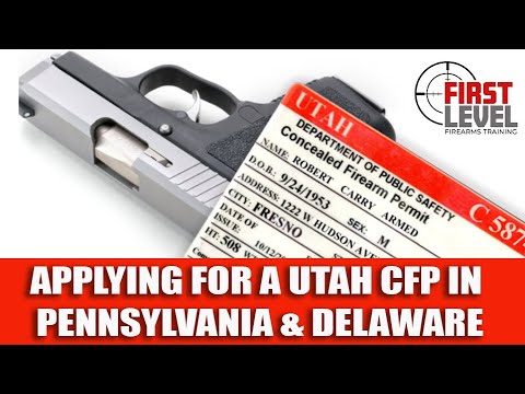 APPLYING FOR YOUR UTAH CONCEALED FIREARMS PERMIT (CFP)