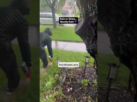 Rain or Shine… Mostly Rain 😂 #construction #contractor #landscaping #raindays