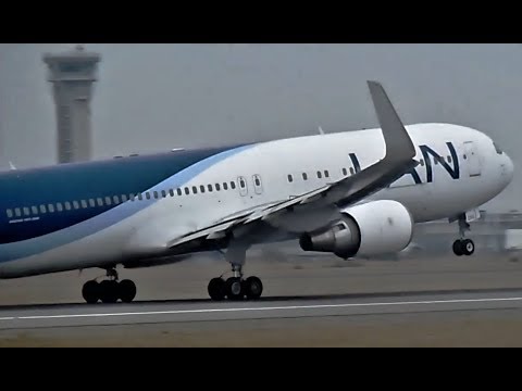 LAN Airlines Boeing 767-316ER [CC-CWG] | Takeoff from Santiago Airport SCL Rwy 17R