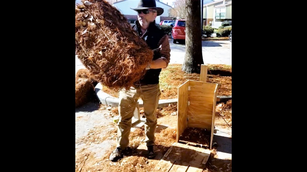 Baling Cypress Leaf Mulch