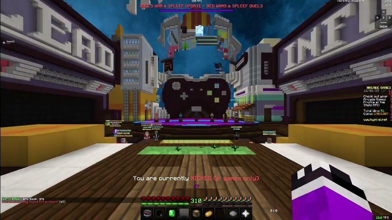 All presents Arcade Games lobby hypixel 2025