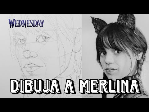 DIBUJA a MERLINA Paso a Paso + TÉCNICAS DE SOMBREADO
