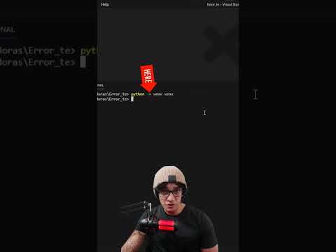 Error al activar el virtual environment en python. #virtualenvironment #python #vscode #venv