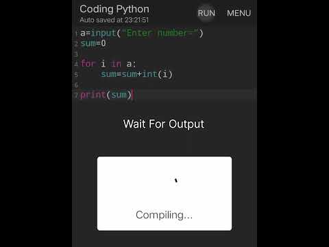 Sum Of Numbers Python coding