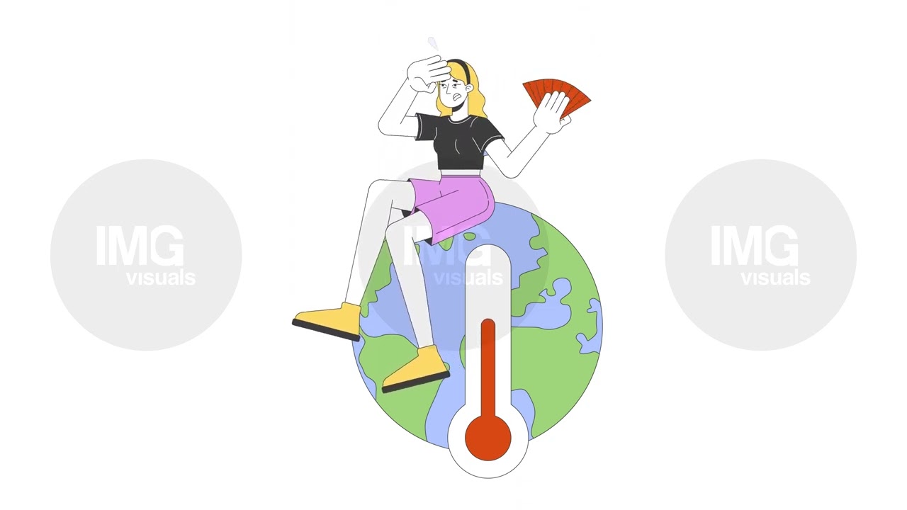 Global warming 2D animation